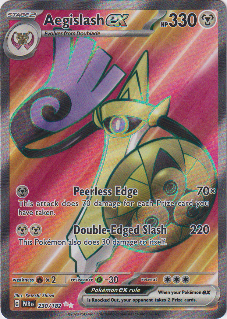 Aegislash ex - 230/182 - Paradox Rift - Holo – Card Cavern Trading ...