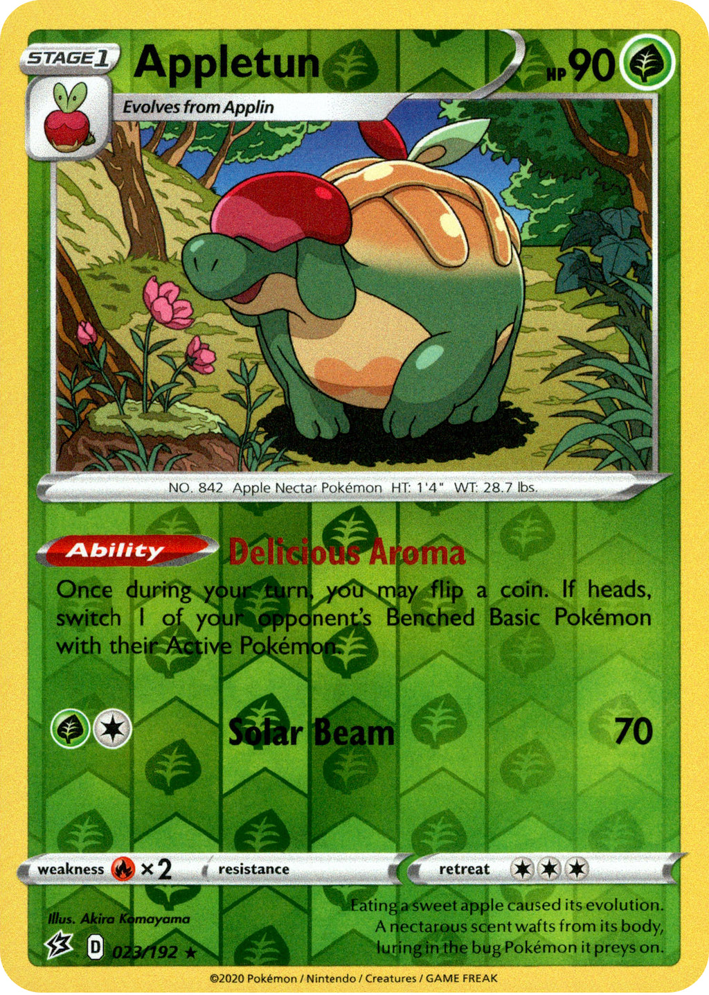 Appletun - 23/192 - Rebel Clash - Reverse Holo – Card Cavern Trading ...