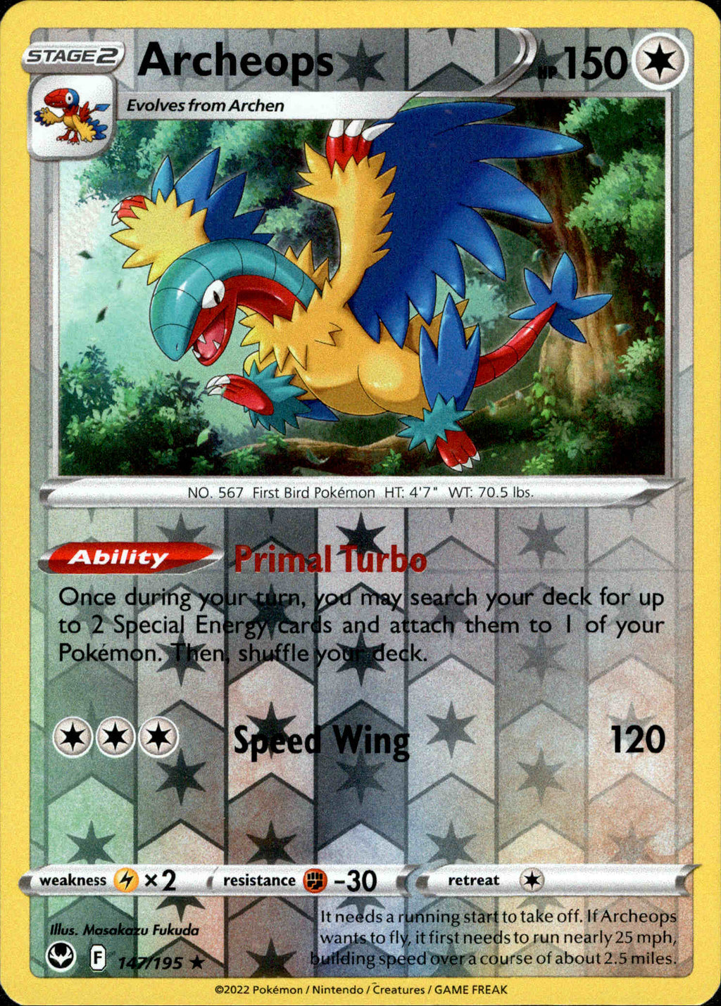 Archeops - 147/195 - Silver Tempest - Reverse Holo – Card Cavern ...