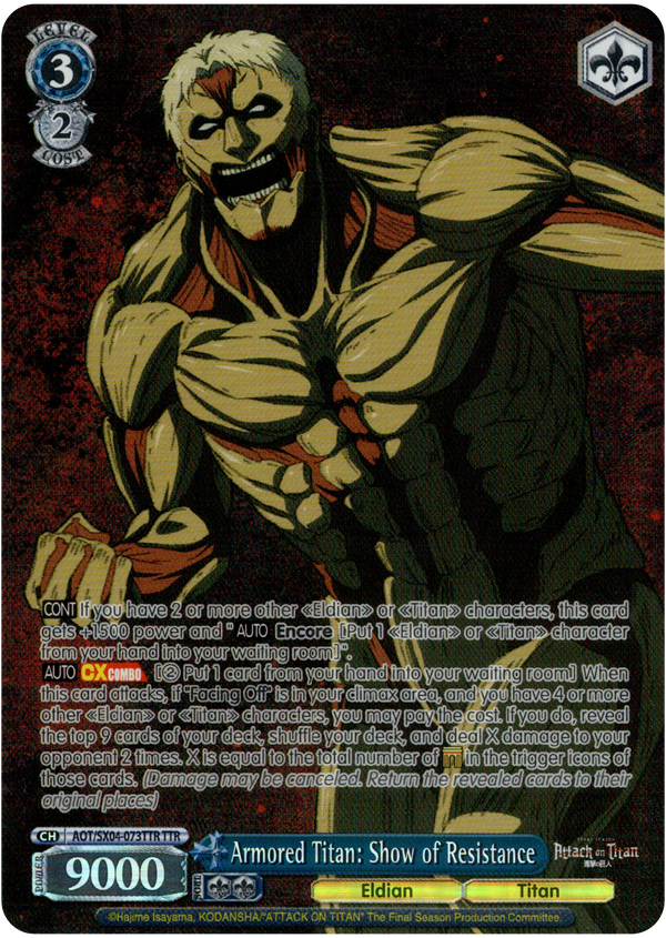 Attack On Titan: Final Season - Weiss Schwarz Singles – Card Cavern ...