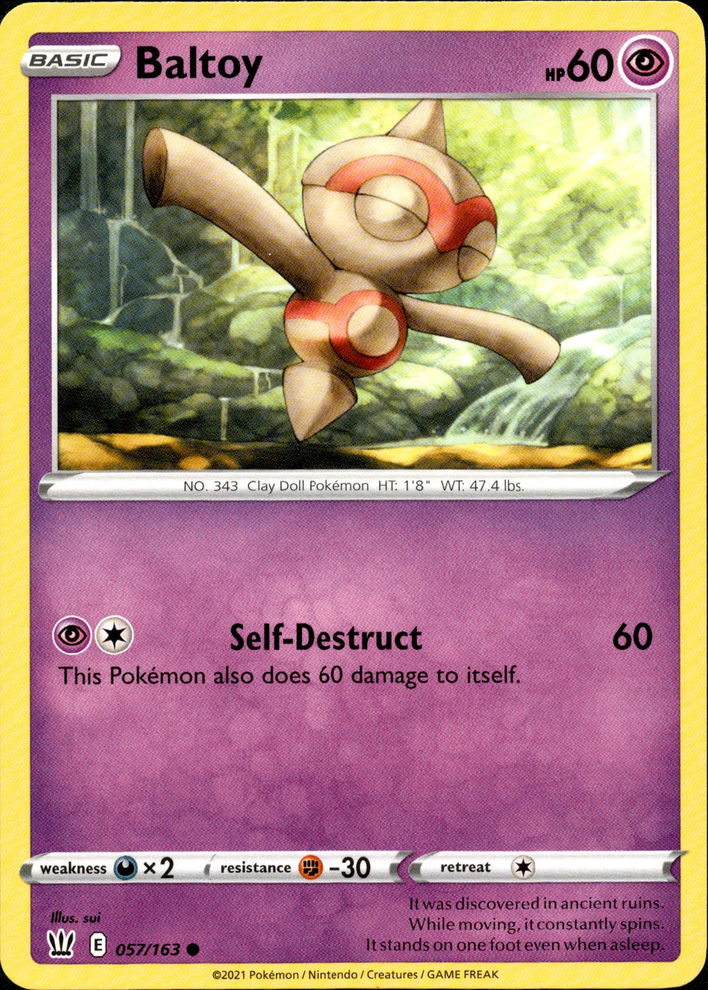 Baltoy - 057/163 - Battle Styles – Card Cavern Trading Cards, LLC