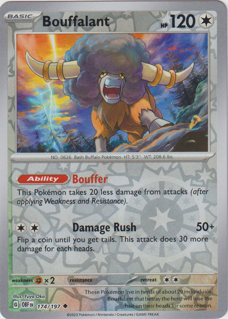 Pokemon Bouffalant Card