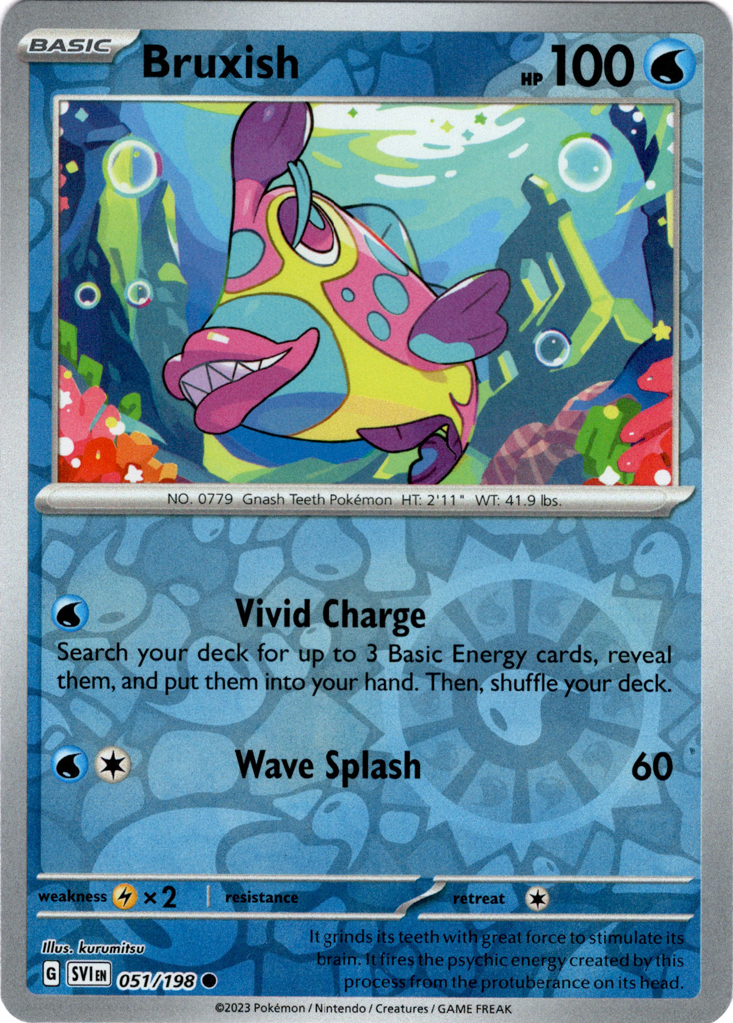 Bruxish - 051/198 - Scarlet & Violet - Reverse Holo – Card Cavern ...
