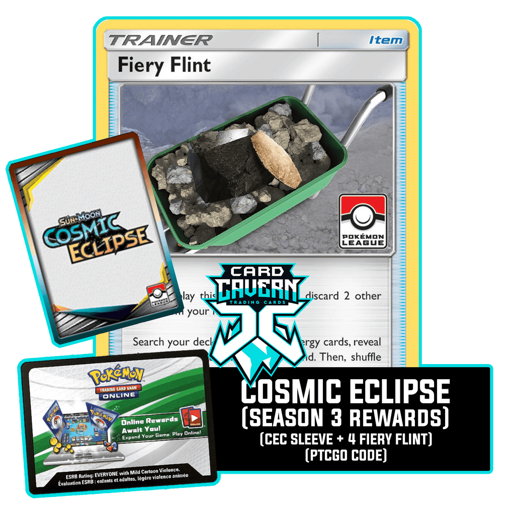 Cosmic Eclipse Season 3 PTCGO Code – Card Cavern Trading Cards, LLC