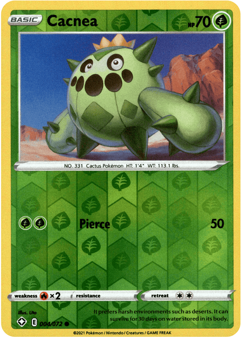 Pokemon Cacnea Card