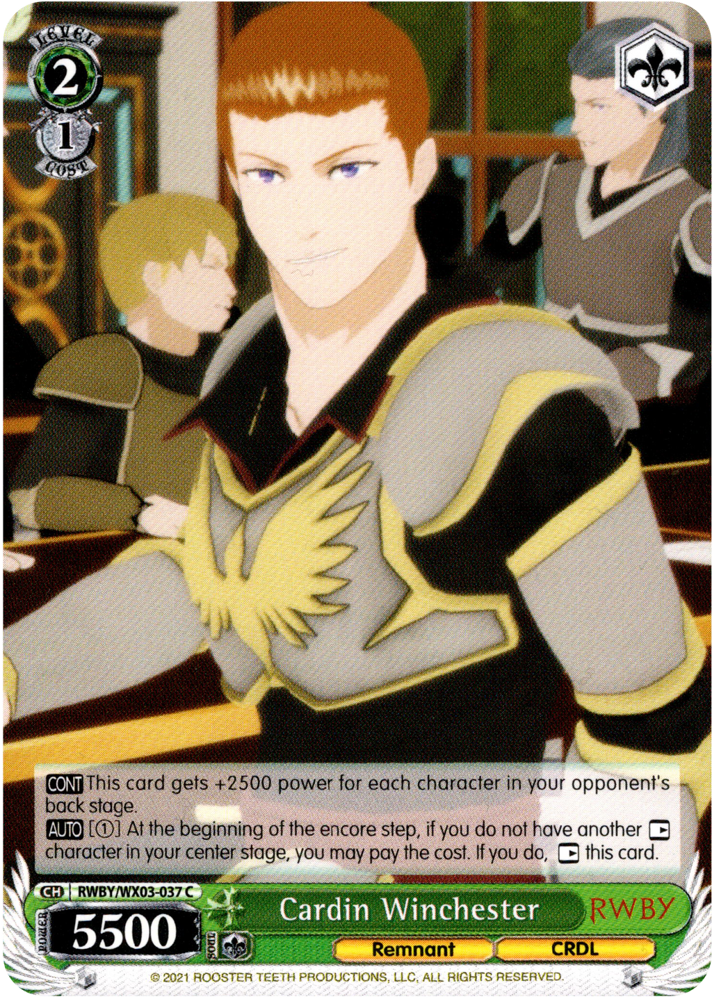 Cardin Winchester - RWBY/WX03-037 - RWBY – Card Cavern Trading Cards, LLC
