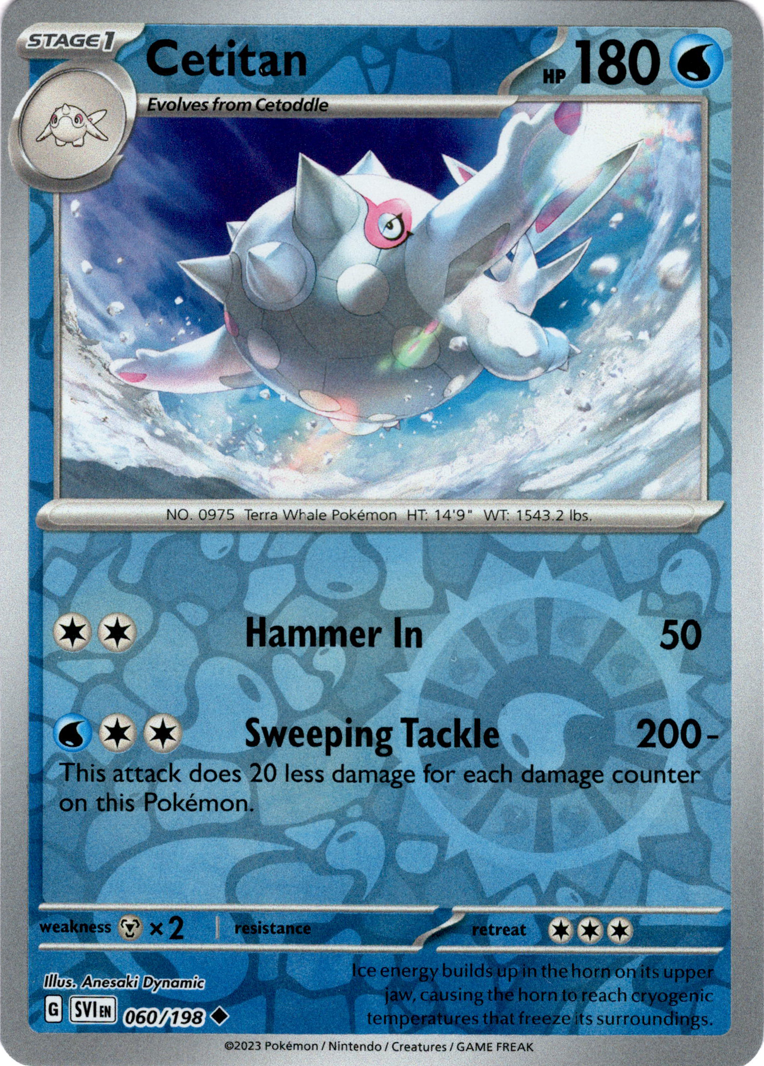 Cetitan - 060/198 - Scarlet & Violet - Reverse Holo – Card Cavern ...