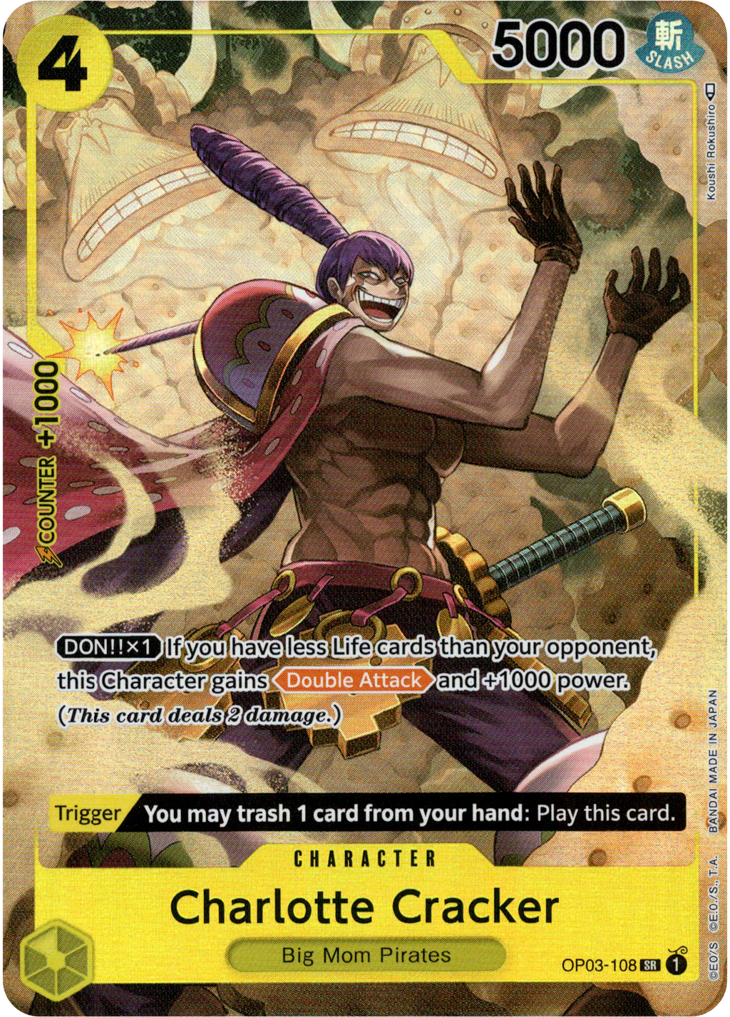 Charlotte Cracker Alternate Art - OP03-108 SR - Pillars of Strength ...