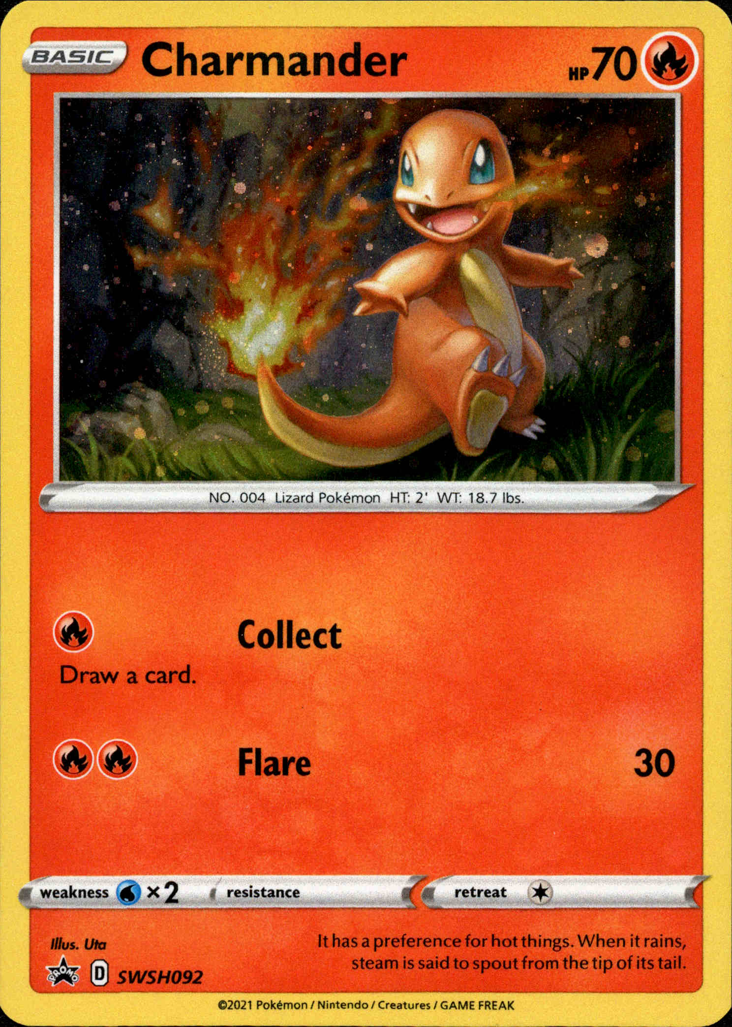 Charmander - SWSH092 - Sword & Shield Promo – Card Cavern Trading Cards ...