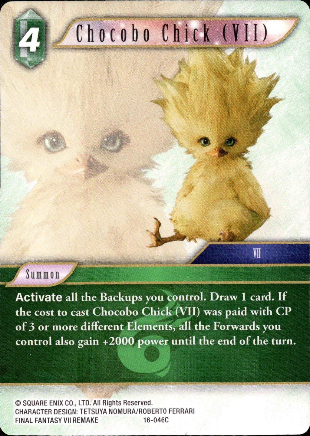 Chocobo Chick (VII) - 16-046C - Emissaries of Light – Card Cavern ...