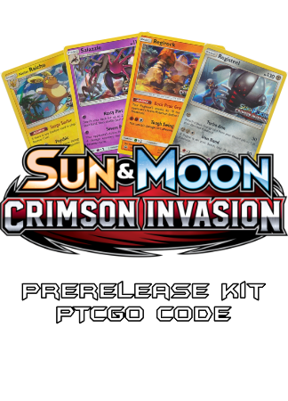 Crimson Invasion Prerelease Kit - 1 of 4 promos - PTCGL Code – Card ...