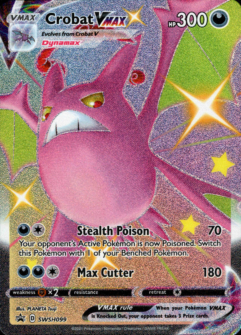 Crobat VMAX - SWSH099 - Sword & Shield Promo – Card Cavern Trading ...