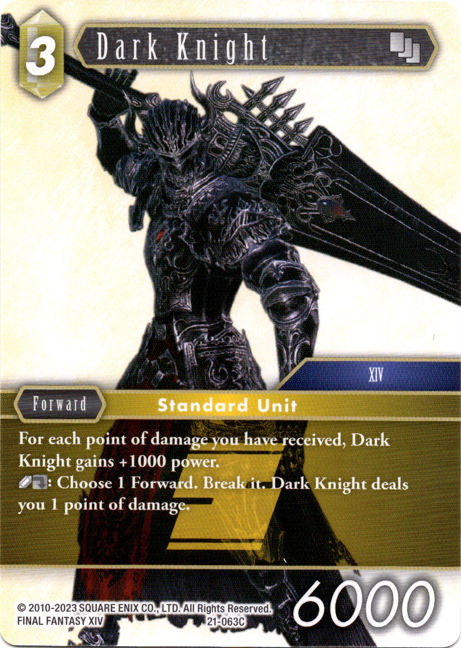 Dark Knight - 21-063C - Beyond Destiny – Card Cavern Trading Cards, LLC