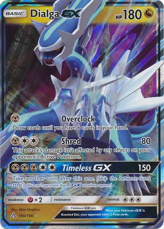 Dialga GX - 100/156 - Ultra Prism – Card Cavern Trading Cards, LLC