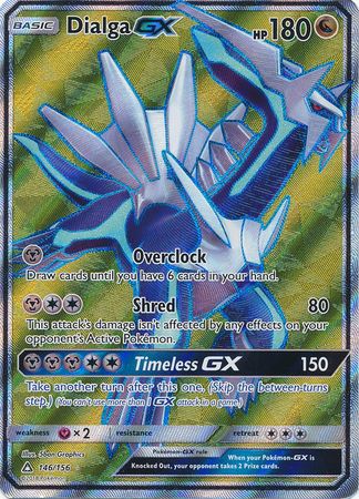 Dialga GX Full Art - 146/156 - Ultra Prism – Card Cavern Trading Cards, LLC