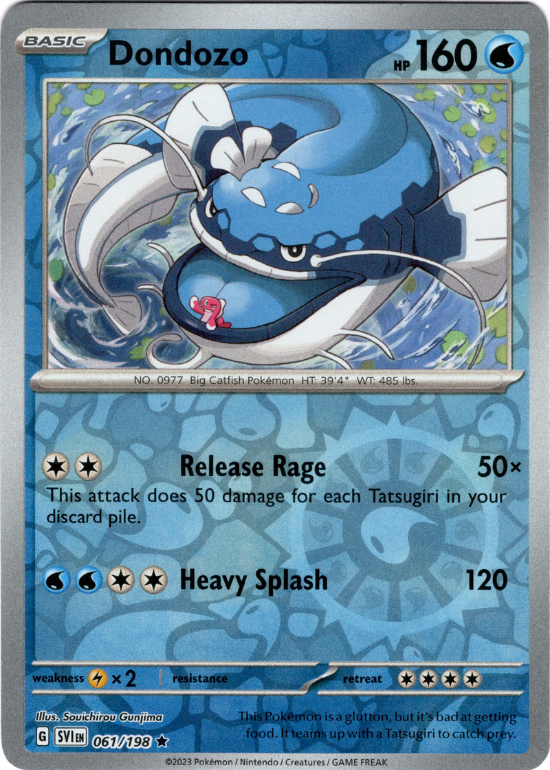 Dondozo - 061/198 - Scarlet & Violet - Reverse Holo – Card Cavern Trading Cards, LLC