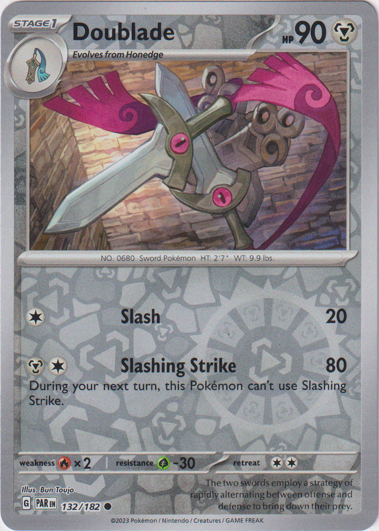 Doublade - 132/182 - Paradox Rift - Reverse Holo – Card Cavern Trading Cards, LLC