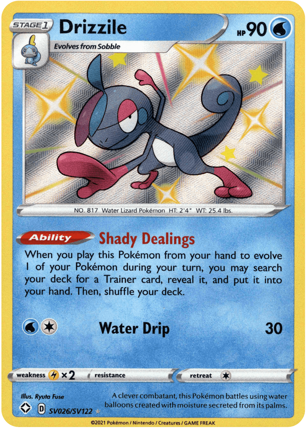 Drizzile - SV026/SV122 - Shining Fates - Holo – Card Cavern Trading ...