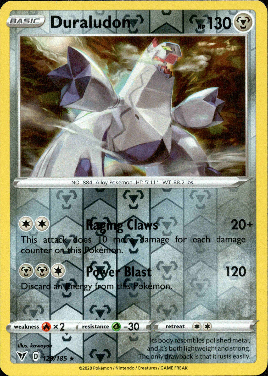 Duraludon - 129/185 - Vivid Voltage - Reverse Holo – Card Cavern ...