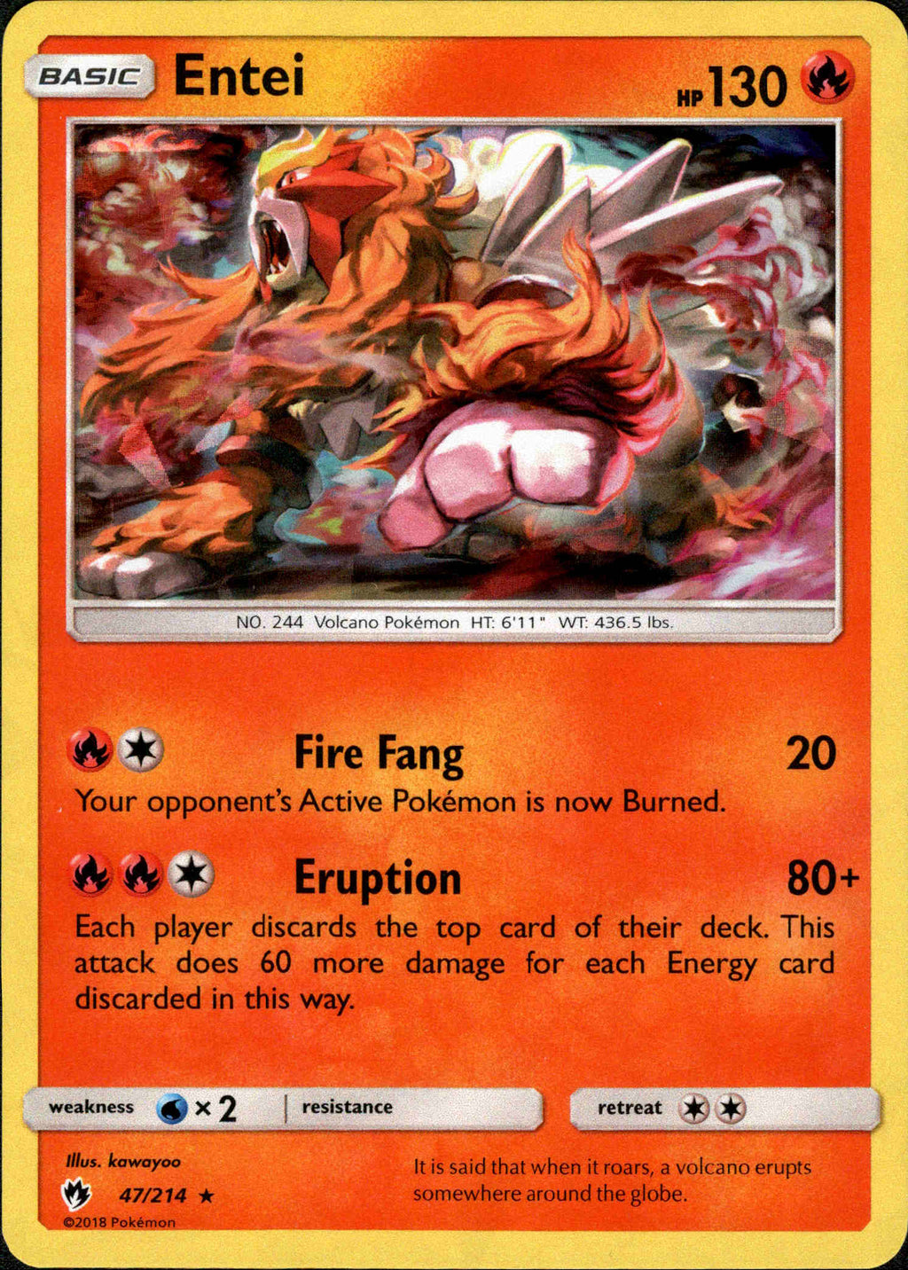 Entei - 47/214 - Theme Deck Exclusive - Shatter Holo – Card Cavern ...