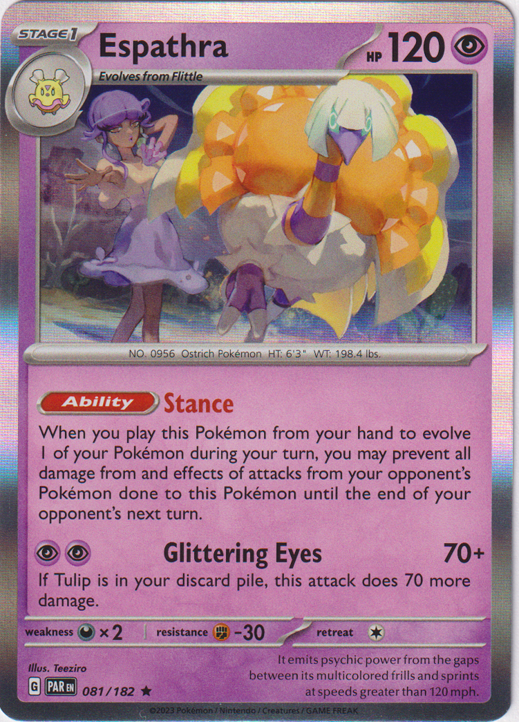 Espathra - 081/182 - Paradox Rift - Holo – Card Cavern Trading Cards, LLC