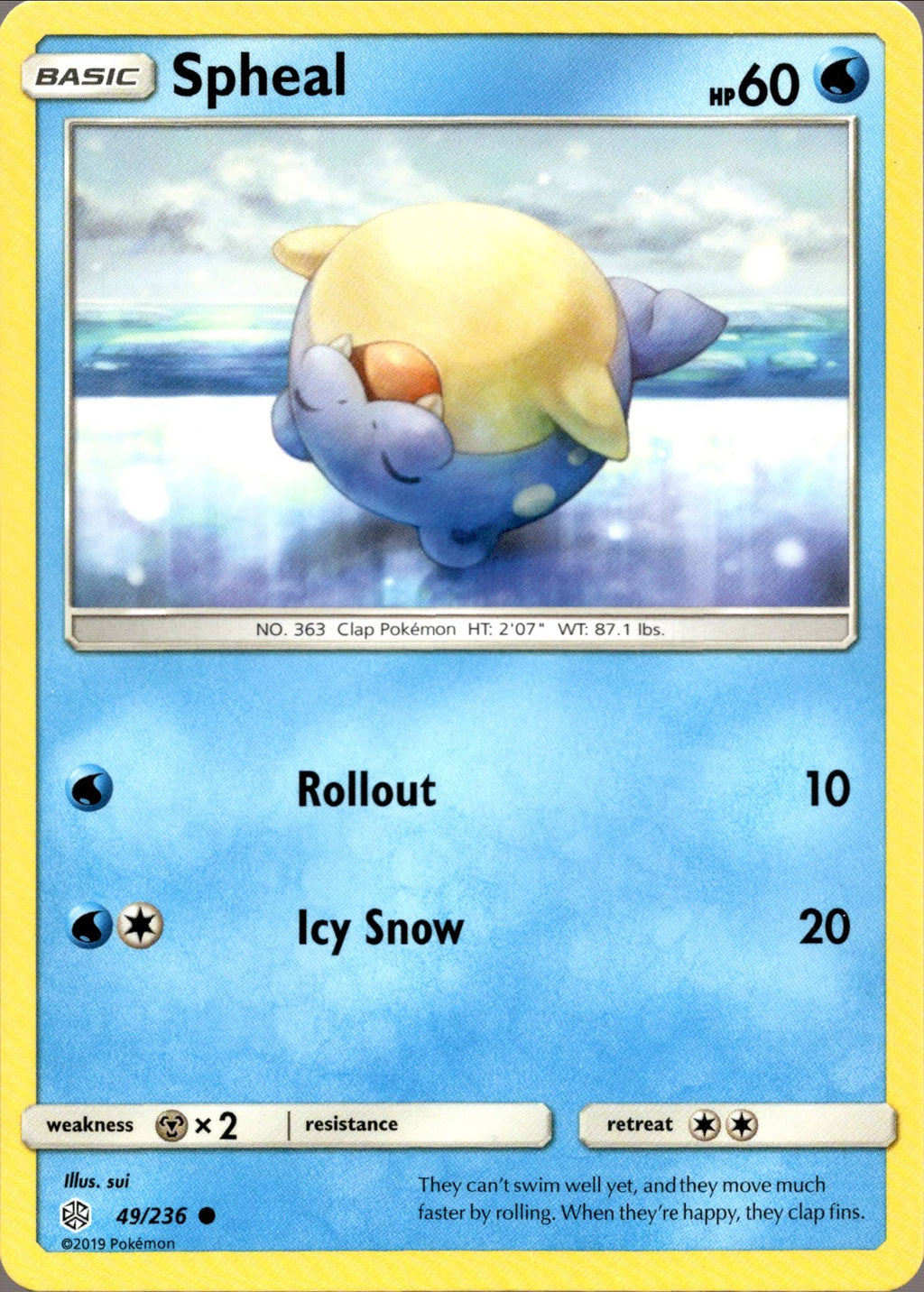 Spheal - 49/236 - Cosmic Eclipse – Card Cavern Trading Cards, LLC