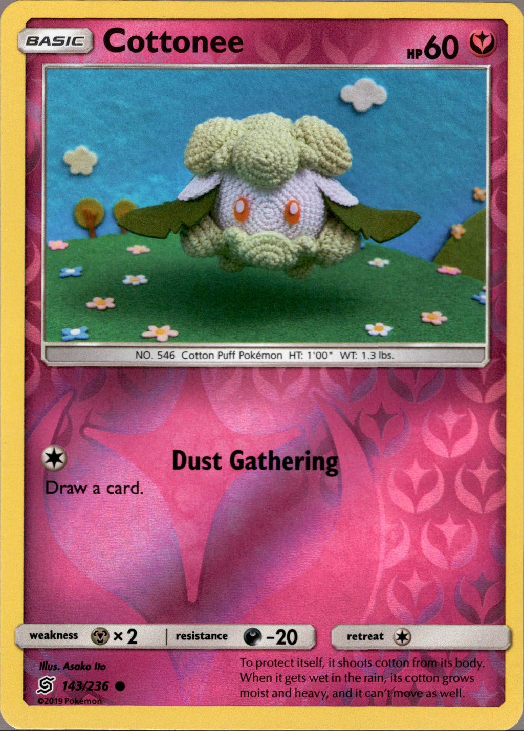 Cottonee - 143/236 - Unified Minds - Reverse Holo – Card Cavern Trading ...