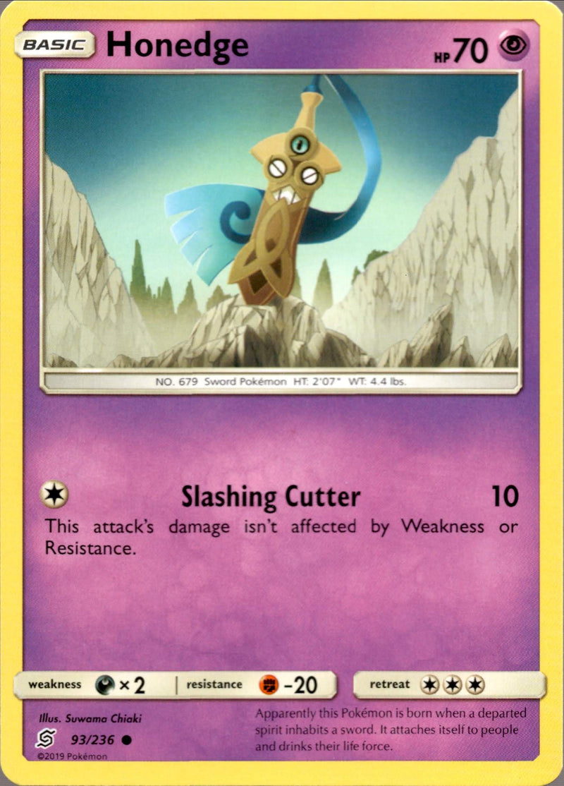 Honedge - 93/236 - Unified Minds – Card Cavern Trading Cards, LLC