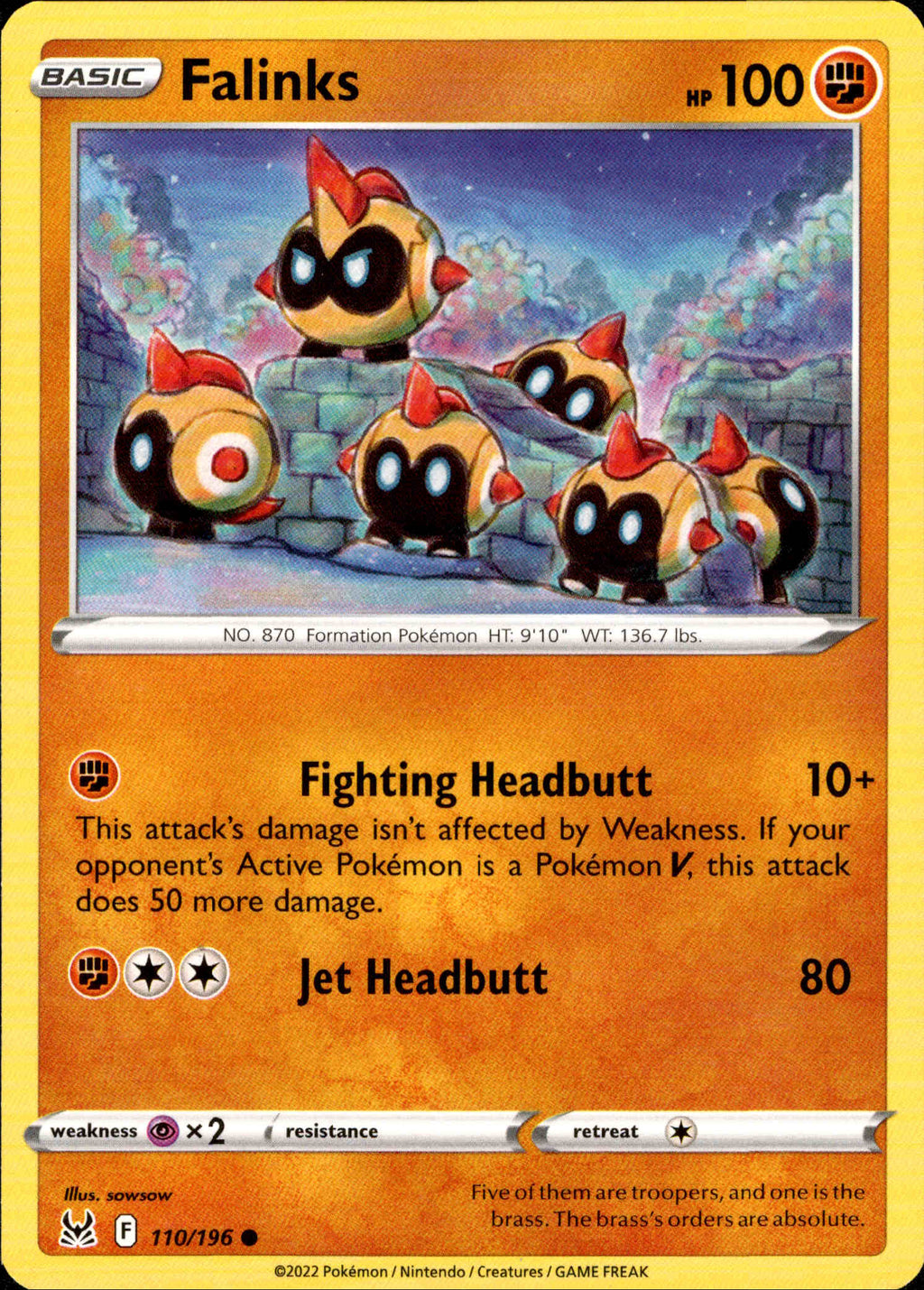 Falinks - 110/196 - Lost Origin – Card Cavern Trading Cards, LLC