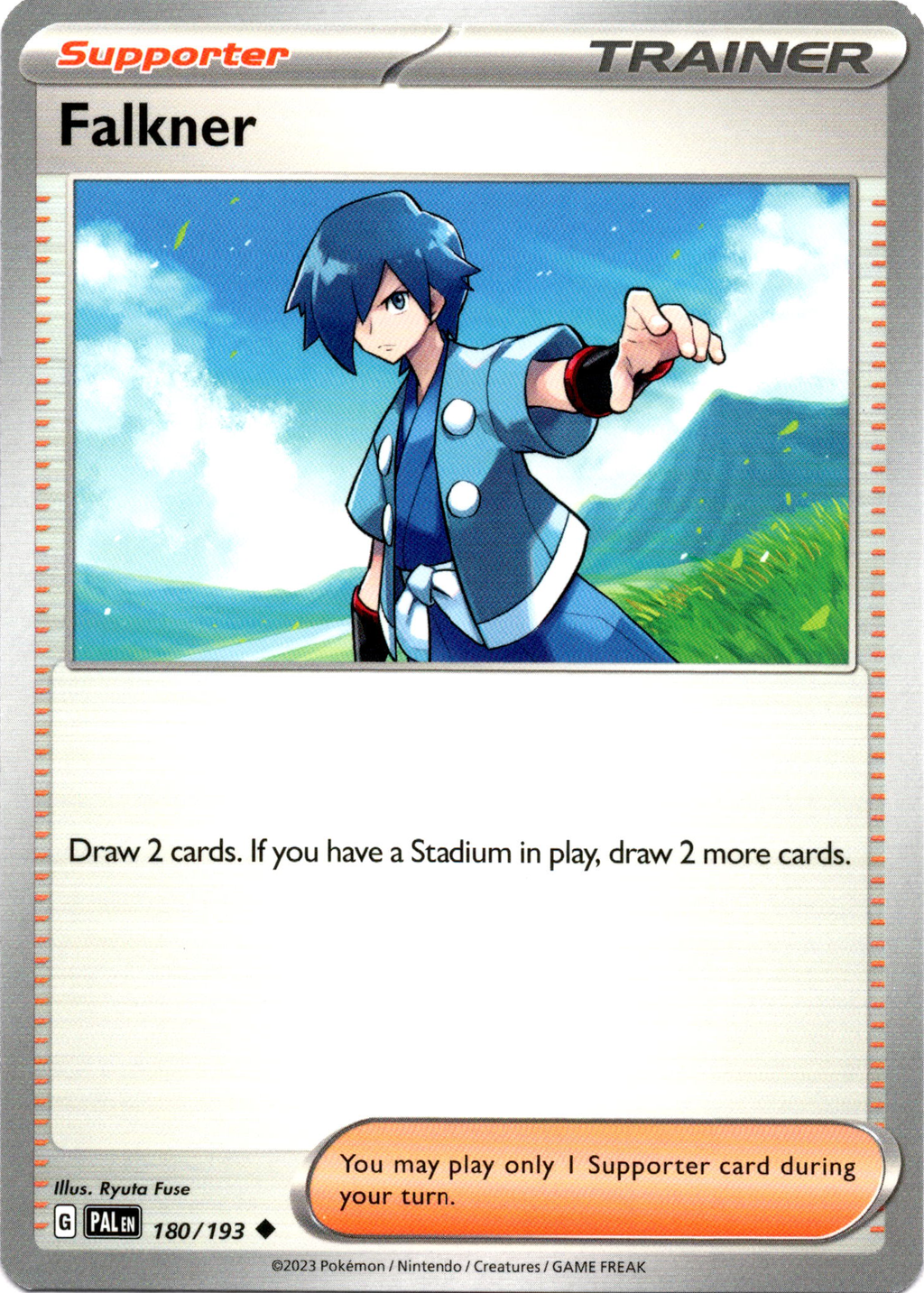 Falkner - 180/193 - Paldea Evolved – Card Cavern Trading Cards, LLC
