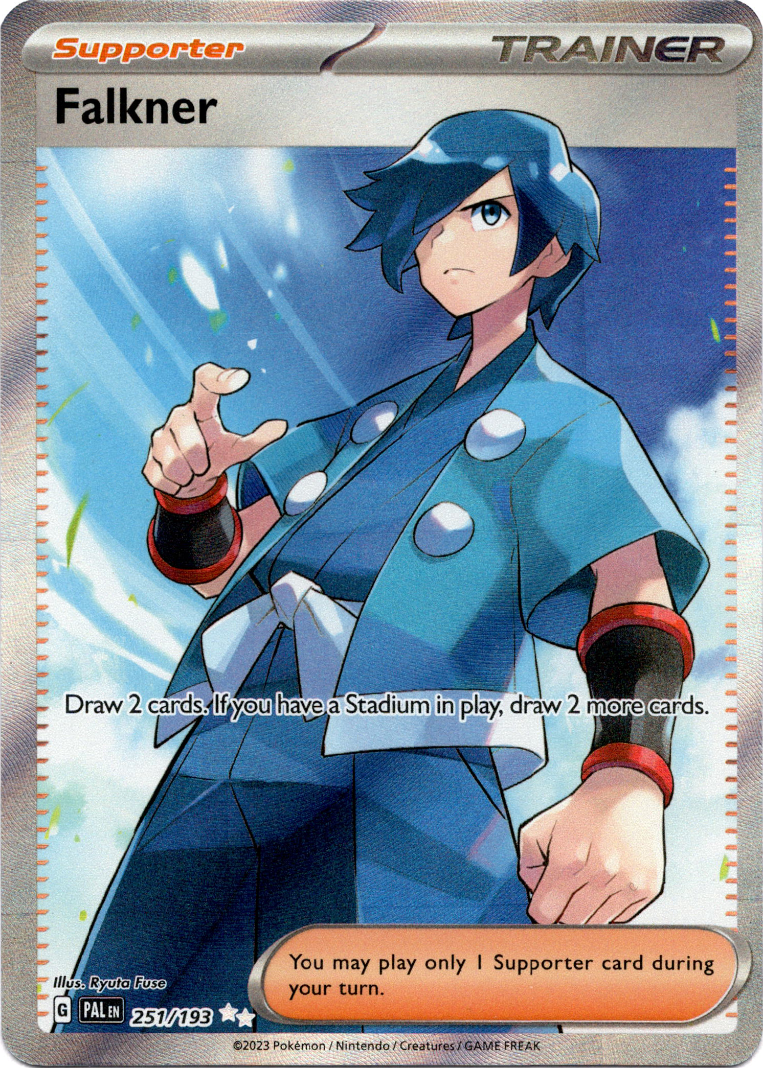 Falkner - 251/193 - Paldea Evolved - Holo – Card Cavern Trading Cards, LLC