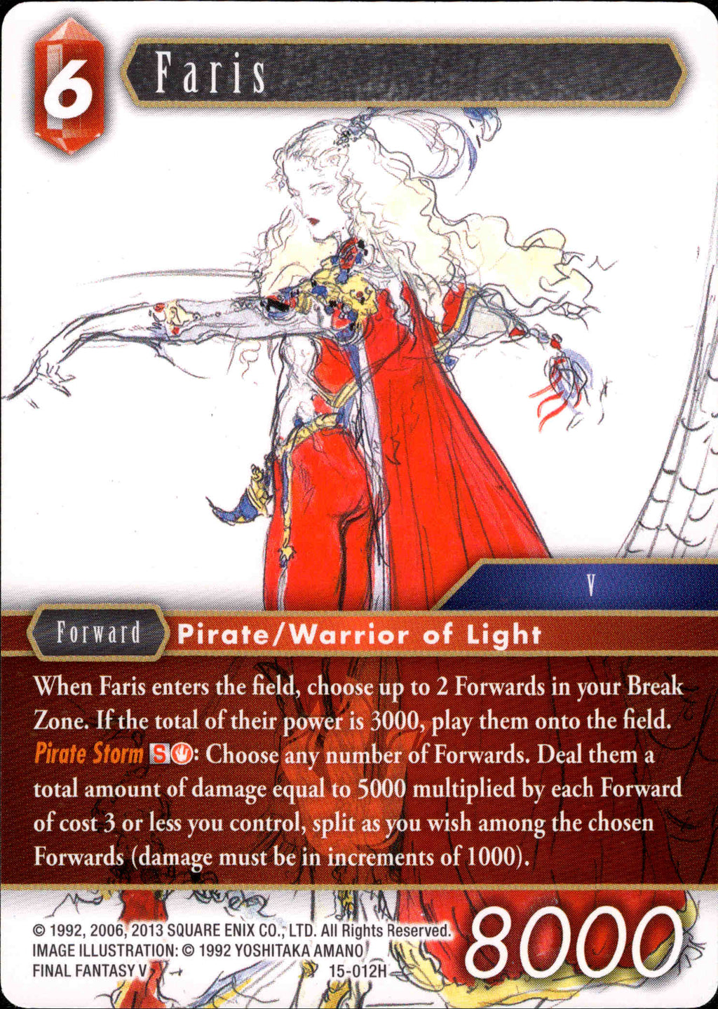 Faris - 15-012H - Crystal Dominion – Card Cavern Trading Cards, LLC