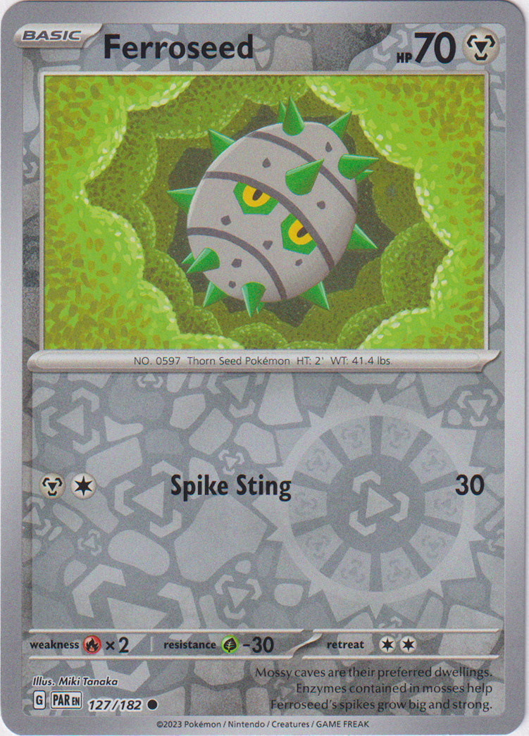 Ferroseed - 127/182 - Paradox Rift - Reverse Holo – Card Cavern Trading ...