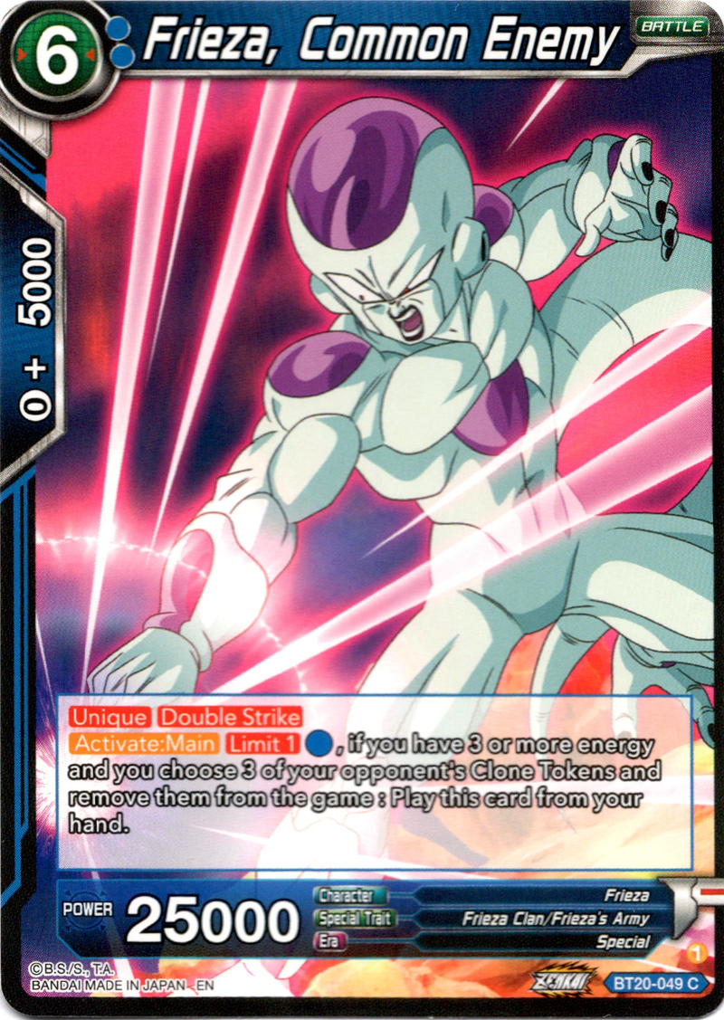 Frieza, Common Enemy - BT20-049 C - Power Absorbed – Card Cavern ...