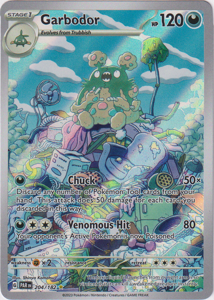 Garbodor - 204/182 - Paradox Rift - Holo – Card Cavern Trading Cards, LLC