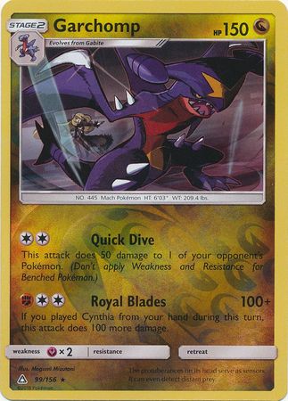Garchomp - 99/156 - Ultra Prism - Reverse Holo – Card Cavern Trading ...