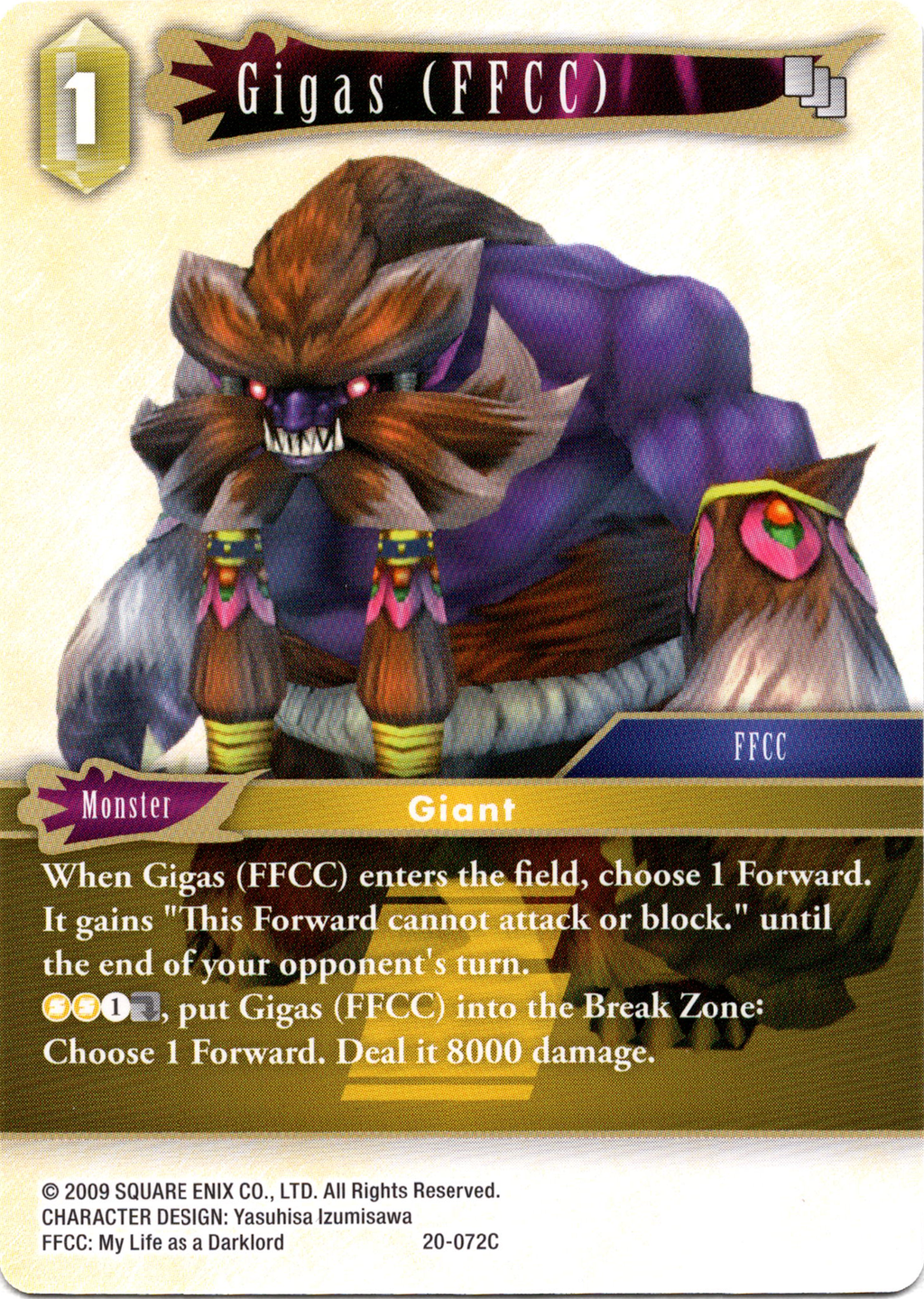 Gigas (FFCC) - 20-072C - Dawn of Heroes – Card Cavern Trading Cards, LLC