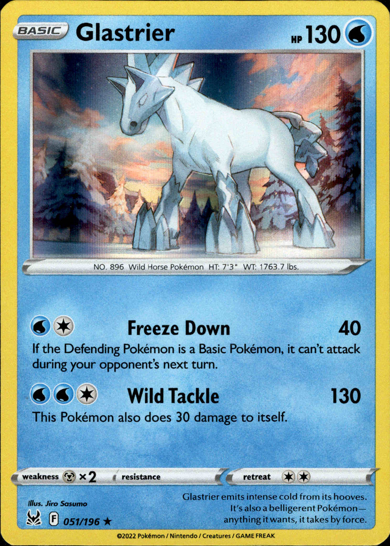 Glastrier - 051/196 - Lost Origin - Holo – Card Cavern Trading Cards, LLC