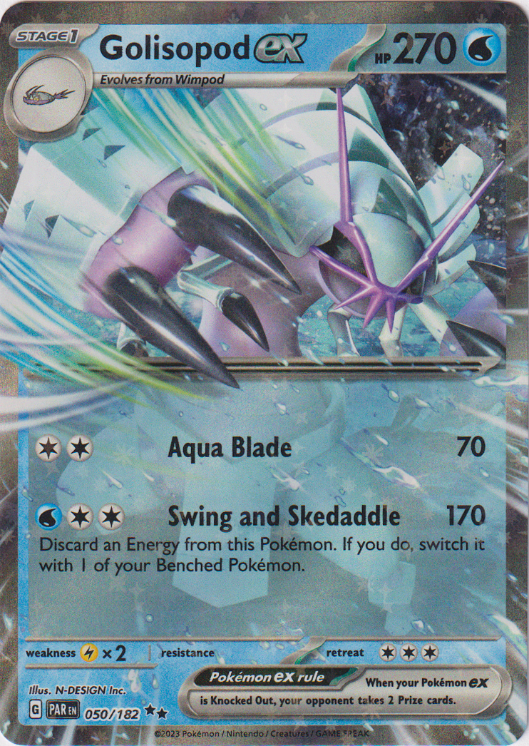 Golisopod ex - 050/182 - Paradox Rift - Holo – Card Cavern Trading ...