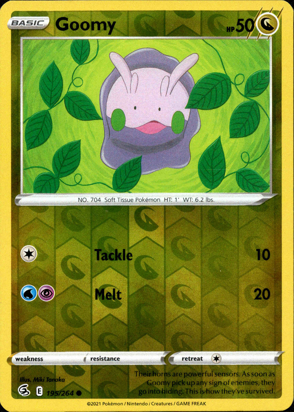 Goomy - 195/264 - Fusion Strike - Reverse Holo – Card Cavern Trading ...