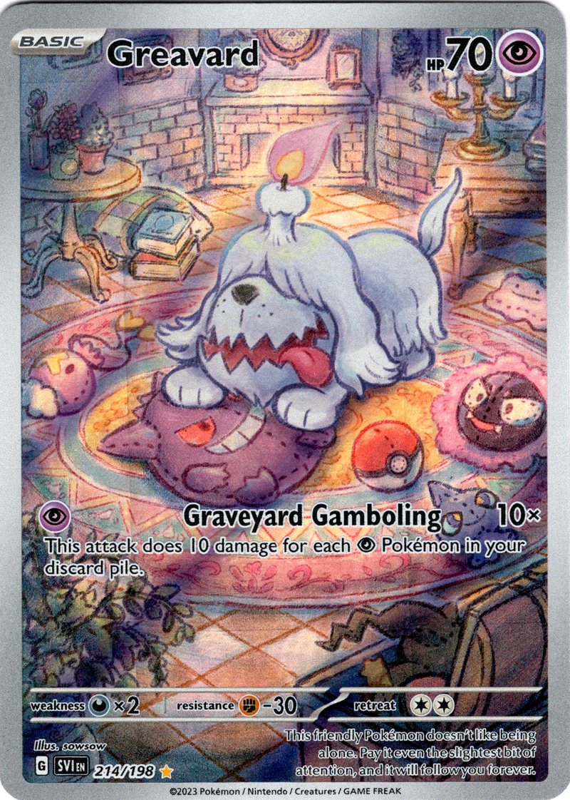 Greavard - 214/198 - Scarlet & Violet - Holo – Card Cavern Trading ...