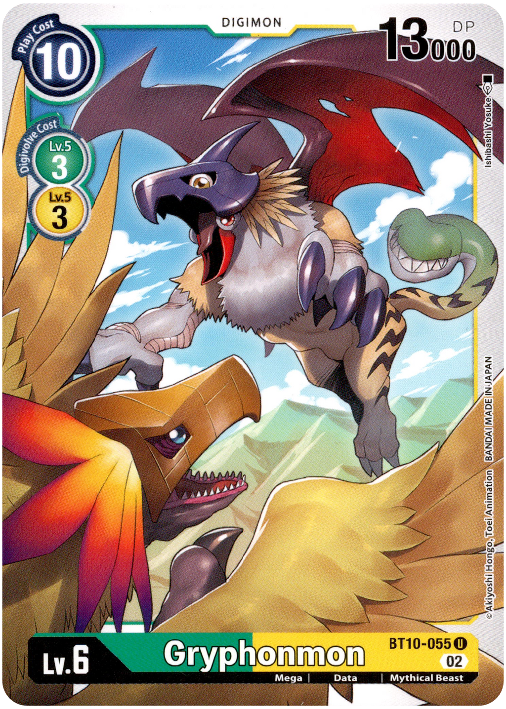 Gryphonmon - BT10-055 U - Xros Encounter – Card Cavern Trading Cards, LLC
