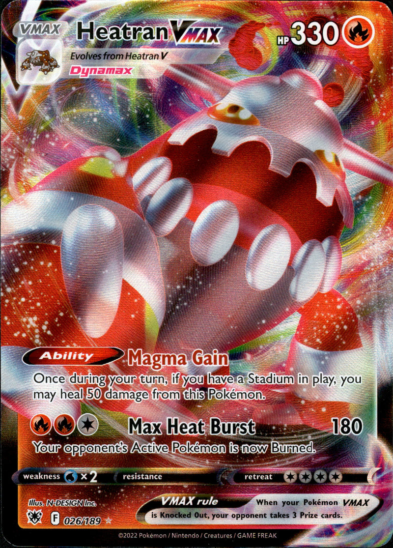 Heatran VMAX - 026/189 - Astral Radiance – Card Cavern Trading Cards, LLC