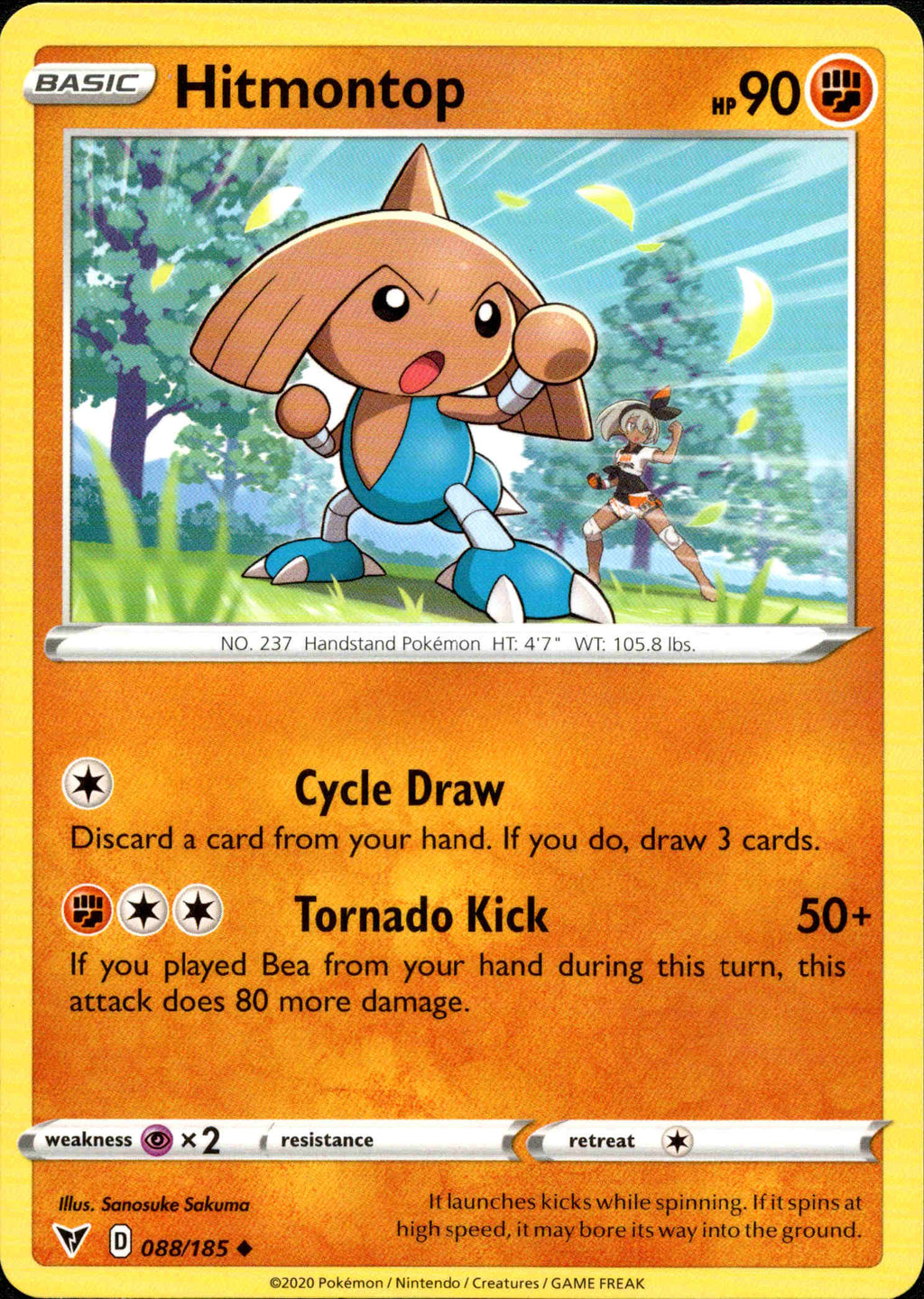 Hitmontop - 088/185 - Vivid Voltage – Card Cavern Trading Cards, LLC