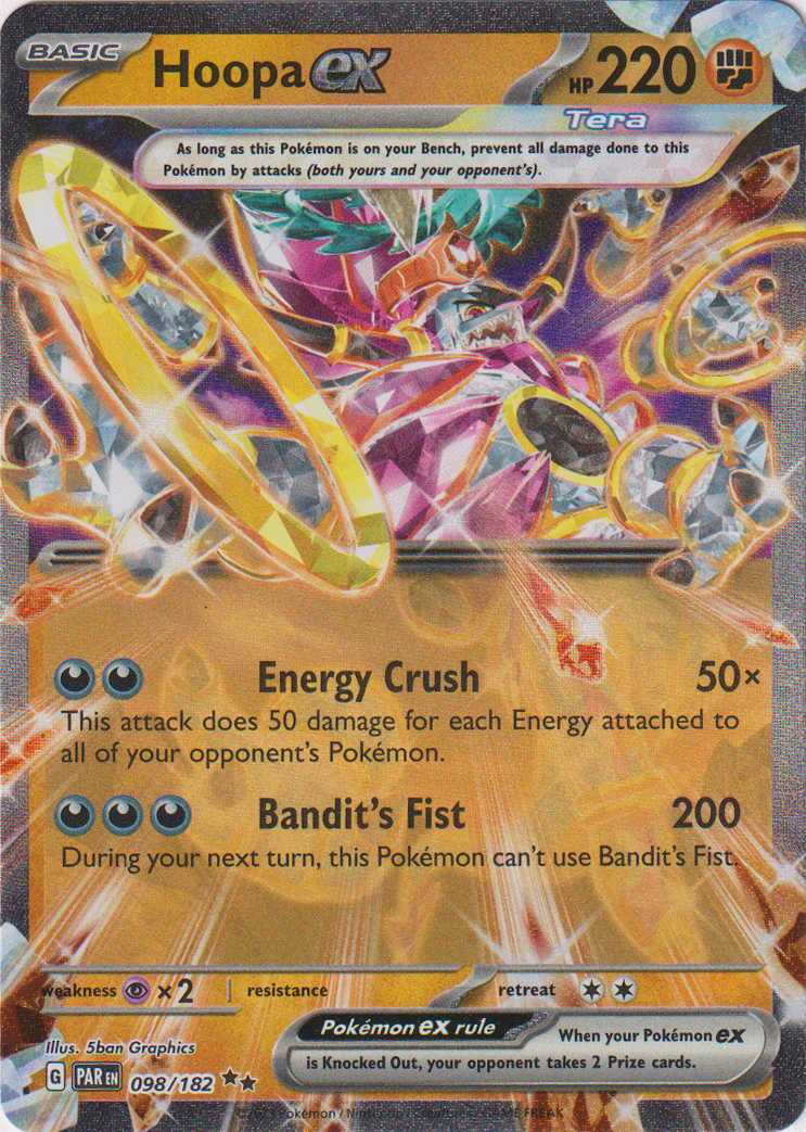 Hoopa ex - 098/182 - Paradox Rift - Holo – Card Cavern Trading Cards, LLC