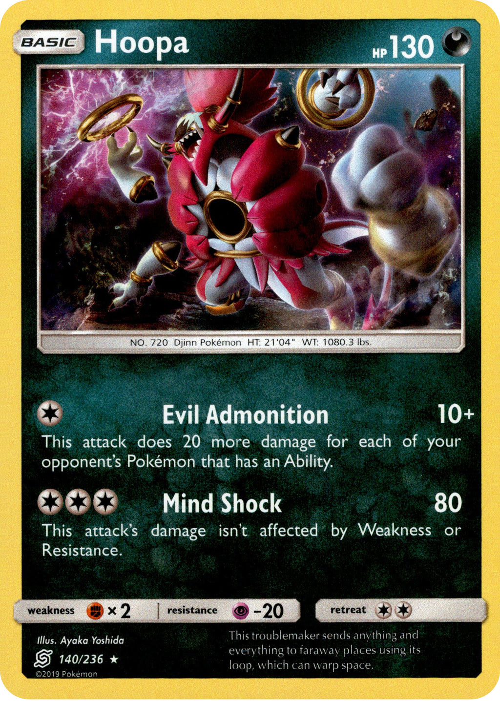 Hoopa - 140/236 - Unified Minds - Holo – Card Cavern Trading Cards, LLC