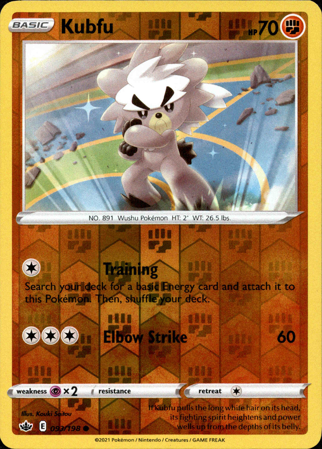 Kubfu - 093/198 - Chilling Reign - Reverse Holo – Card Cavern Trading ...