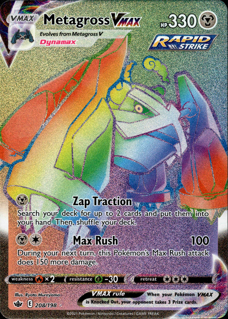 Metagross VMAX Hyper Rare - 208/198 - Chilling Reign - Holo – Card ...