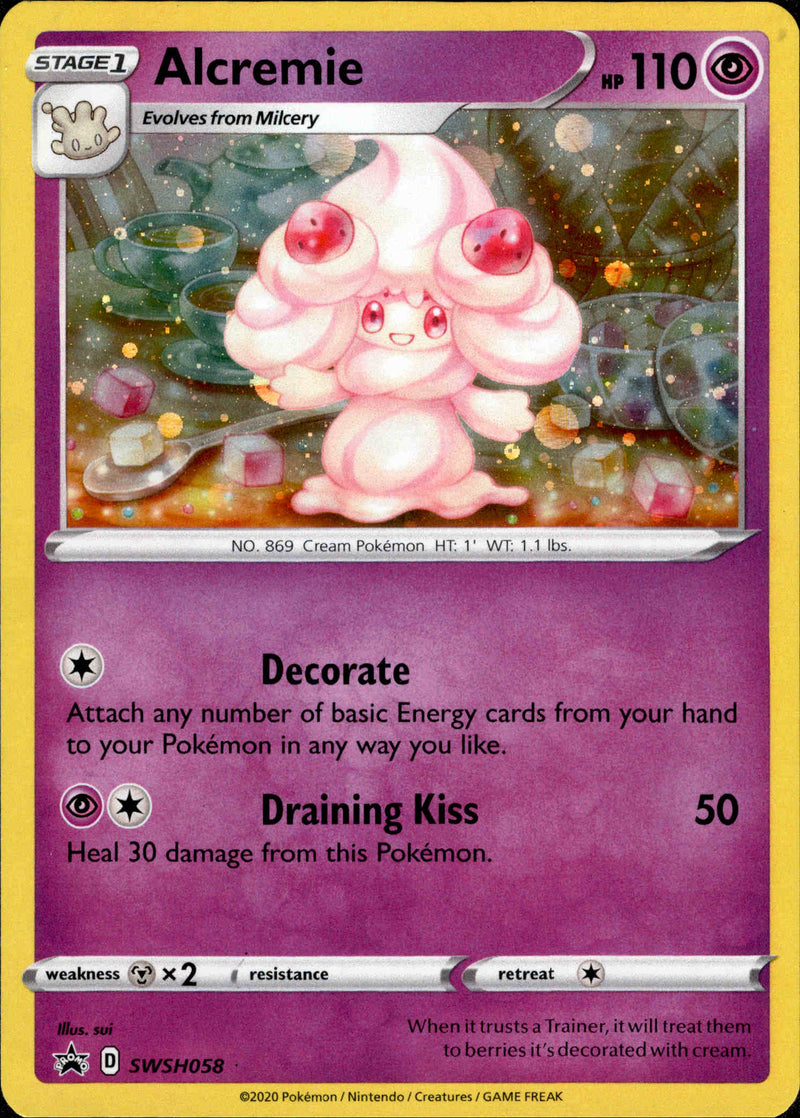 Alcremie - SWSH058 - Sword & Shield Promo – Card Cavern Trading Cards, LLC