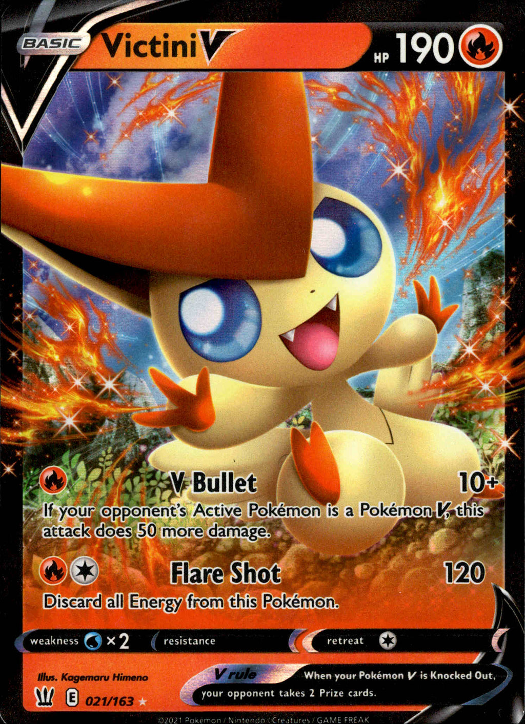 Victini V - 021/163 - Battle Styles – Card Cavern Trading Cards, LLC
